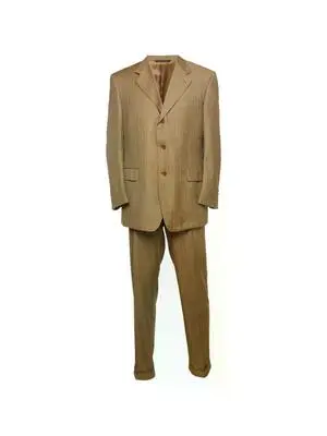 Canali Pinstripe Wool Suit - Neutrals