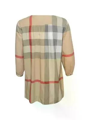 Burberry Check-pattern Zip-front Tunic