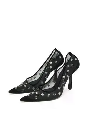 ALEXANDER WANG Delphine Crystal-logo Pumps