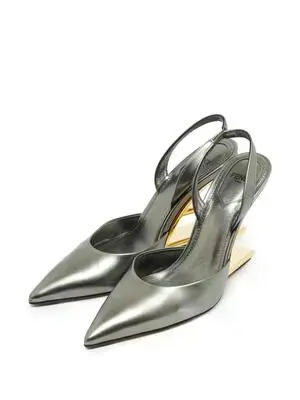 Fendi Slingback Pumps - Grey