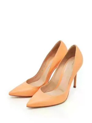 GIANVITO ROSSI Pointed-toe Leather Heeled Pumps