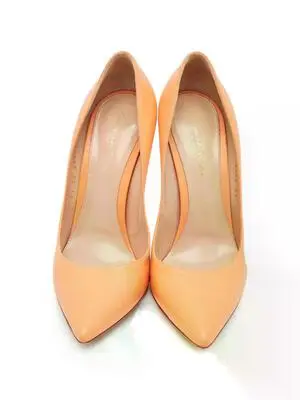 GIANVITO ROSSI Pointed-toe Leather Heeled Pumps