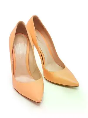 GIANVITO ROSSI Pointed-toe Leather Heeled Pumps