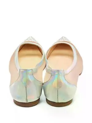 CHRISTIAN LOUBOUTIN Crystal-embellished Ballet Flats