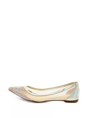 CHRISTIAN LOUBOUTIN Crystal-embellished Ballet Flats