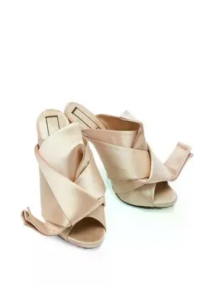 N°21 Ronny Pleated Mules - Neutrals