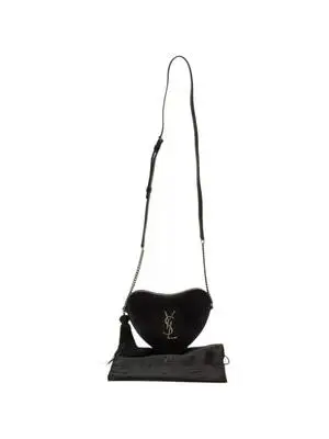 Saint Laurent 2018 Heart Chain-strap Leather Crossbody Bag