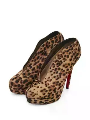 CHRISTIAN LOUBOUTIN Leopard-print Heeled Pumps