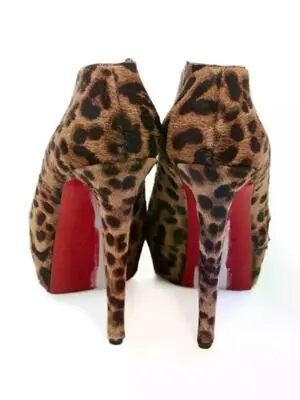 CHRISTIAN LOUBOUTIN Leopard-print Heeled Pumps