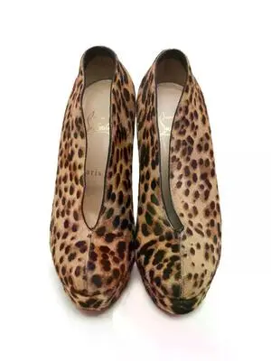 CHRISTIAN LOUBOUTIN Leopard-print Calf Hair Heeled Pumps - Neutrals