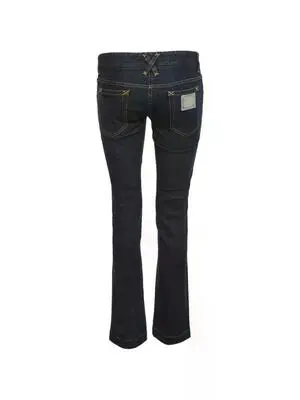 Dolce & Gabbana Logo-plaque Flared Jeans - Blue