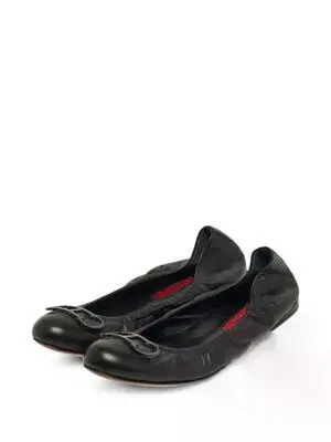 Carolina Herrera Logo-plaque Ballet Flats - Black