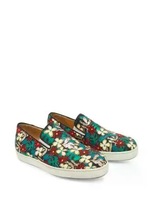 CHRISTIAN LOUBOUTIN Floral-appliqué Sneakers