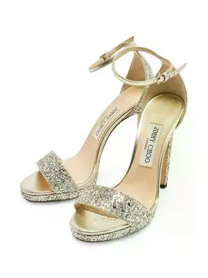 JIMMY CHOO Misty Glitter-detail Heeled Sandals