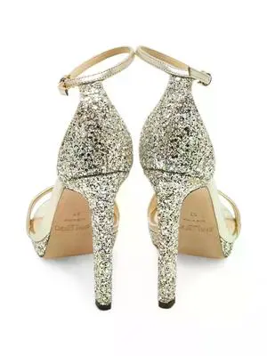 JIMMY CHOO Misty Glitter-detail Heeled Sandals