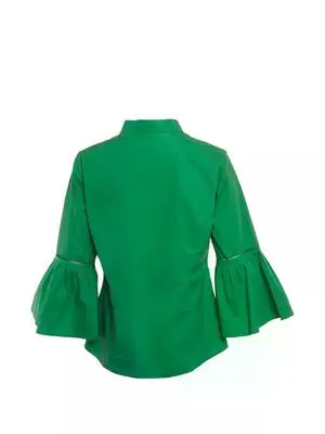 Carolina Herrera Flared-sleeve Blouse - Green