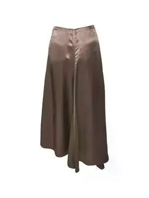Fendi Asymmetric-hem Midi Skirt - Brown