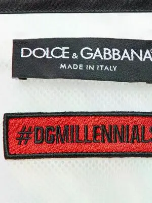 Dolce & Gabbana Embroidered-slogan Satin Bomber Jacket