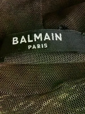 Balmain Love Letter-print Sheer Top
