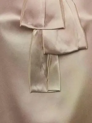 Emporio Armani Bow-detail Sleeveless Blouse