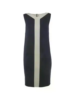 Max Mara V-neck Jersey Dress - Blue