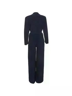 Norma Kamali Belted Full-sleeve Jumpsuit