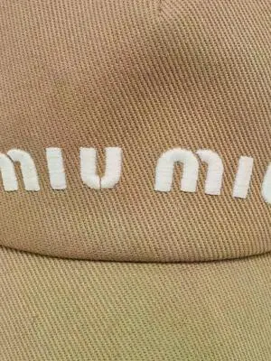 Miu Miu Logo Embroidered Baseball Cap