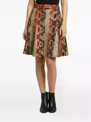Gucci Patterned A-line Mini Skirt