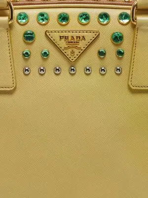 Prada Pyramid Saffiano Lux Tote Bag