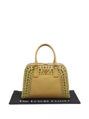 Prada Pyramid Saffiano Lux Tote Bag