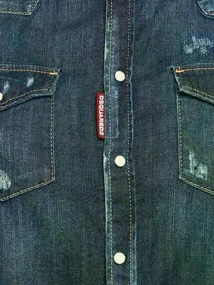Dsquared2 Distressed Chambray Shirt