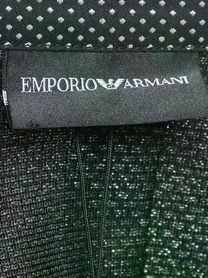 Emporio Armani Textured Pleated Midi Skirt