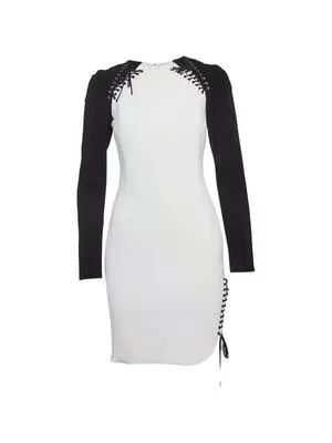 Emilio Pucci Lace-up Mini Dress - White
