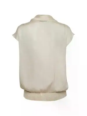 Max Mara Ruffle-detail Sleeveless Blouse