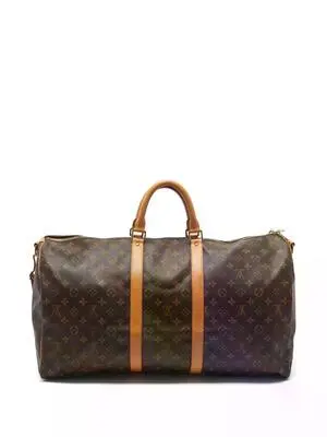 LOUIS VUITTON 2005 55 Keepall Bandoulière Monogram-pattern Duffel Bag