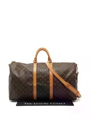 LOUIS VUITTON 2005 55 Keepall Bandoulière Monogram-pattern Duffel Bag