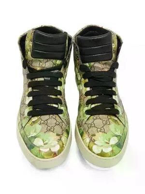 Gucci Gg-supreme Blooms High-top Sneakers
