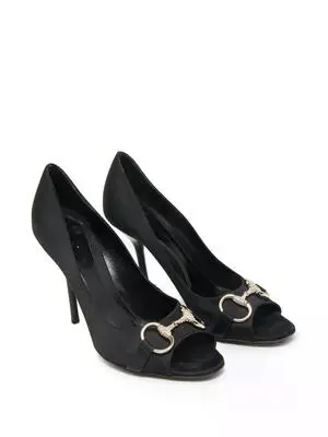 Gucci Horsebit Peep-toe Pumps