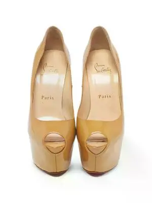 CHRISTIAN LOUBOUTIN Lady Peep Platform Heeled Pumps