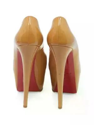 CHRISTIAN LOUBOUTIN Lady Peep Platform Heeled Pumps