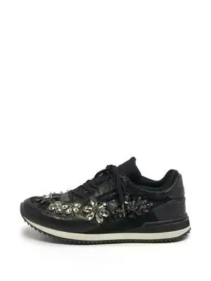Dolce & Gabbana Crystal-embellished Sneakers - Black