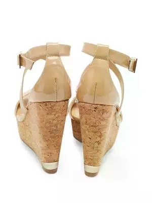 JIMMY CHOO Portia Cork Wedge Sandals
