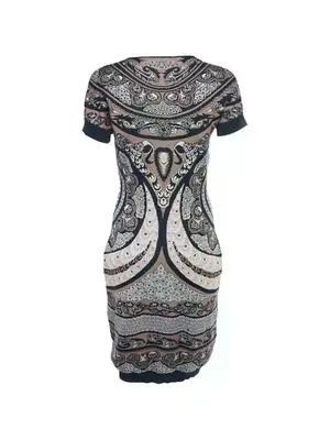 Alexander McQueen Jacquard-knit Midi Dress
