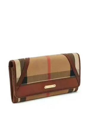 Burberry Leighton Press-stud-fastening Wallet - Neutrals