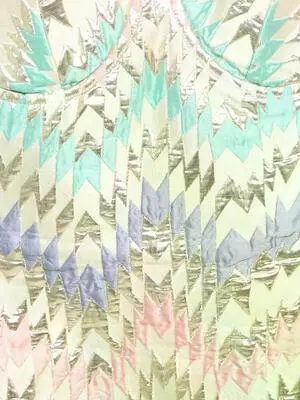 424 Chevron Jacquard Mini Dress