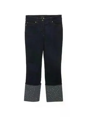 Dsquared2 Embellished Turn-up Jeans - Blue