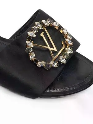 LOUIS VUITTON Madeleine Crystal-embellished Heeled Sandals
