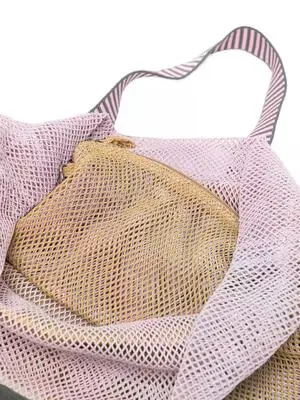 ÉPICE Colour-block Mesh Tote Bag