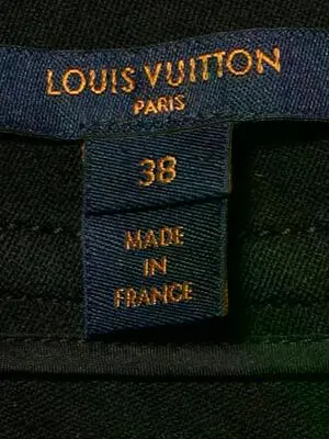 LOUIS VUITTON Button-up Knit Mini Skirt