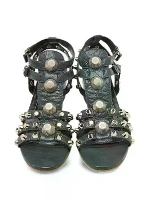 Balenciaga Arena Studded Wedge Sandals